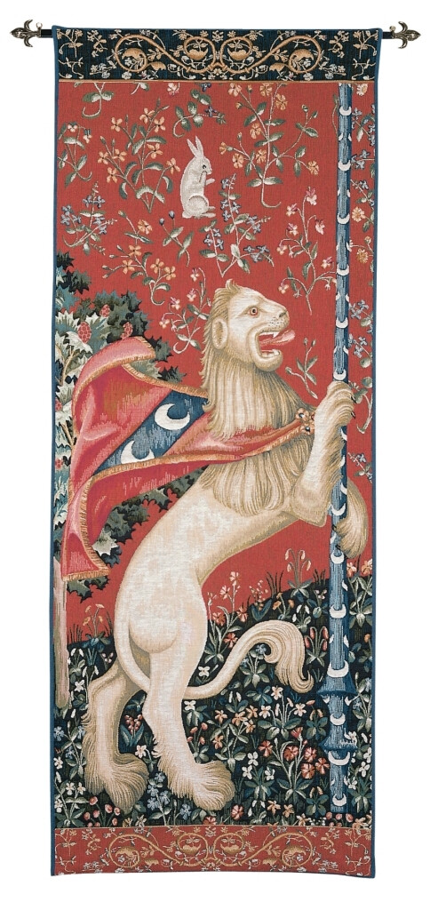 Lion Portiere Tapestry - (6'1"x2'4") 185 x 70 cm